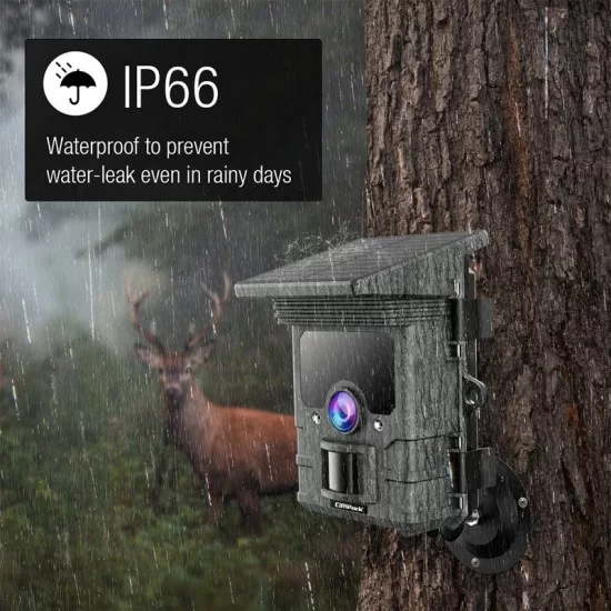 Campark T300/TC02 4K 30MP Solar Powered WiFi Bluetooth Trail Camera ...