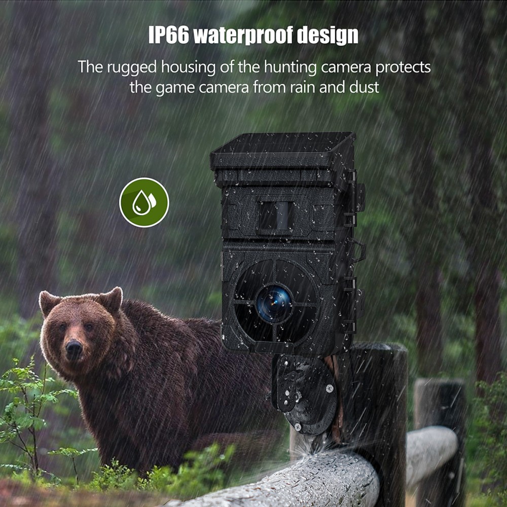 Campark TC15 24MP 1080P Solar Power 0.1S Trigger Time Trail Camera for ...